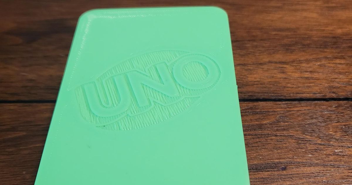 Uno Card Case by mhparsons | Download free STL model | Printables.com