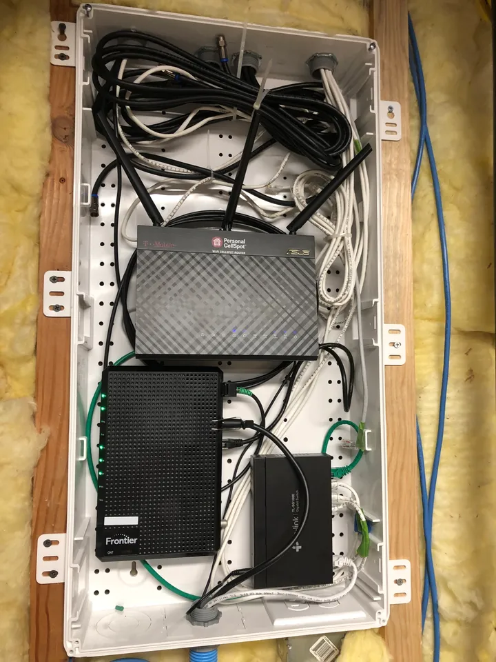 Asus RT-AC68U Bracket for Leviton Structured Media Center by Jesse ...
