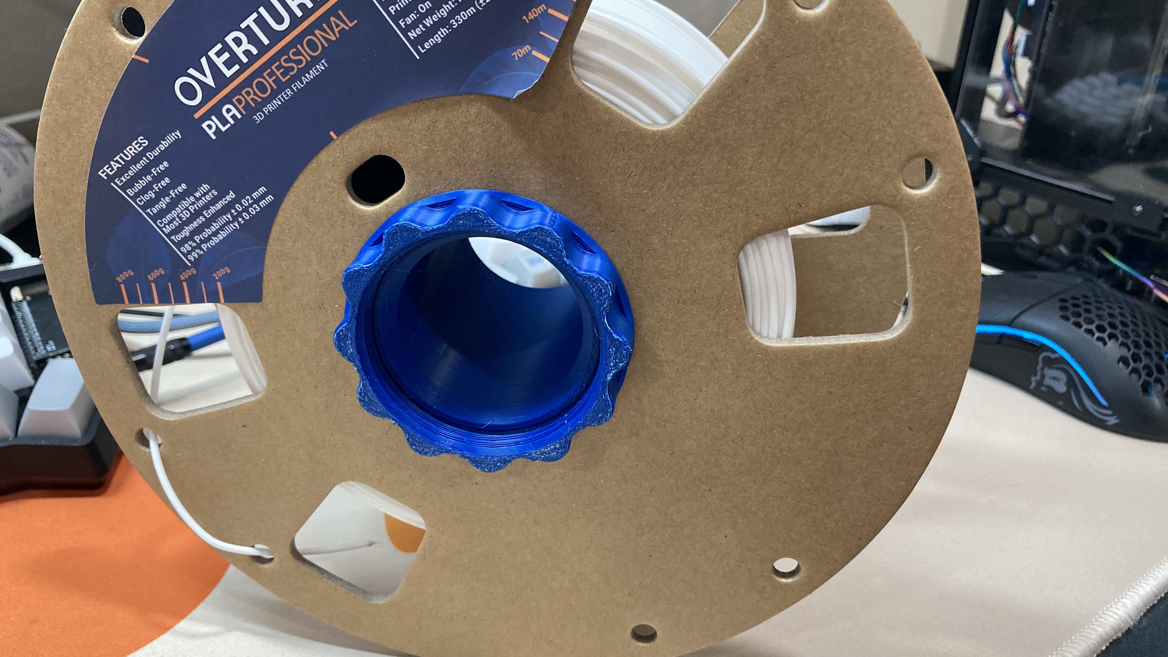 Filament Spool Insert for Polymaker and Overture Spools by cclavelli ...