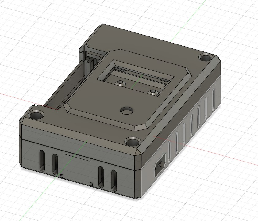 Raspberry Pi case with 1.3" OLED and rotary encoder by Penguin_holic ...
