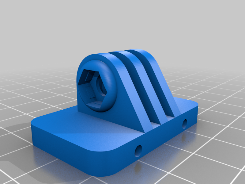 Magnetic gopro mount base by Penguin_holic | Download free STL model ...