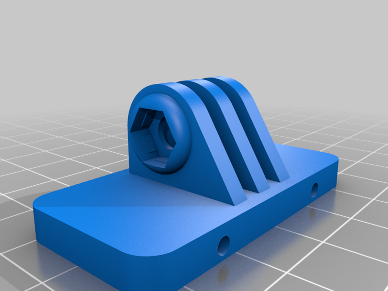 Magnetic gopro mount base by Penguin_holic | Download free STL model ...