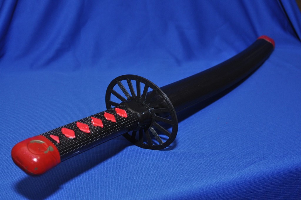 Tanjiro's handguard for Toy sword by Penguin_holic | Download free STL ...