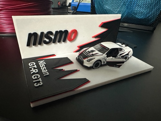 Base for Nissan GT-R R35 GT3 1:64 scale by My5tik | Download free STL ...
