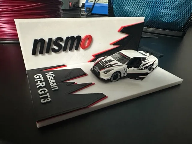 Base for Nissan GT-R R35 GT3 1:64 scale by My5tik | Download free STL ...
