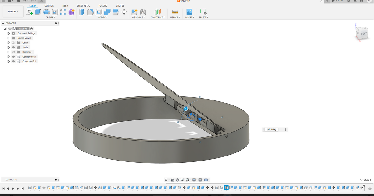Non-return valve for cooker hood by Iks Ypsilon | Download free STL ...