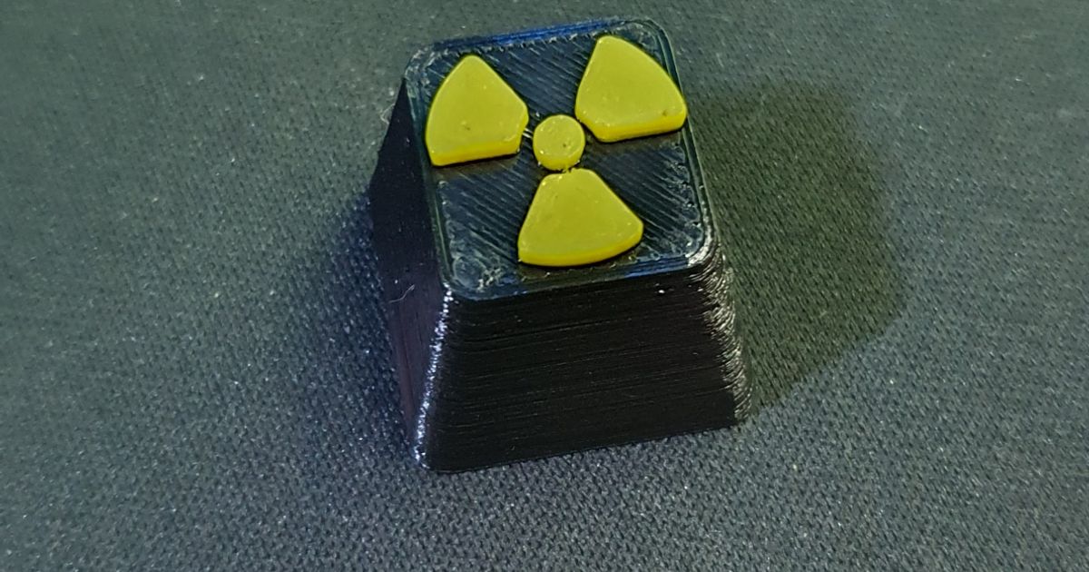 Radioactive Keycap by 3DLada | Download free STL model | Printables.com