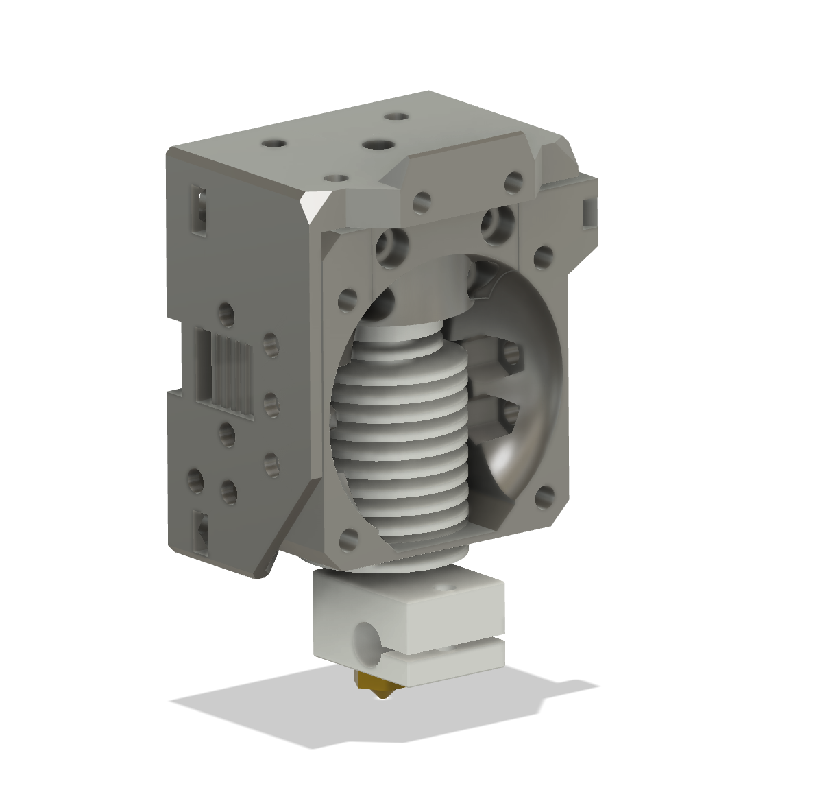 Eva 3 - E3D V6 and RevoSix hotend mount (hex nut version) by BigDee ...