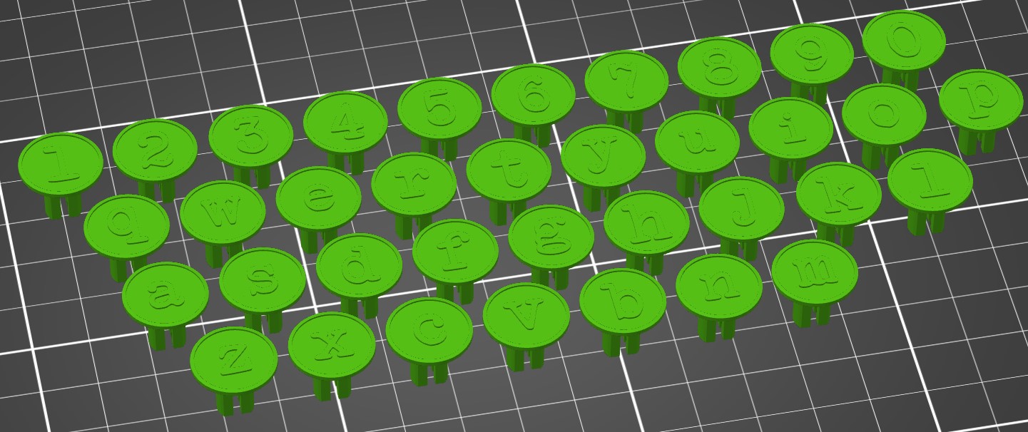 Typewriter Style Keycaps by Jesse_Groves | Download free STL model ...