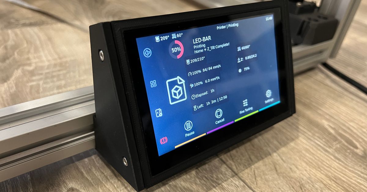 RatRig V-Core Waveshare 5" DSI LCD by Michl3088 | Download free STL ...