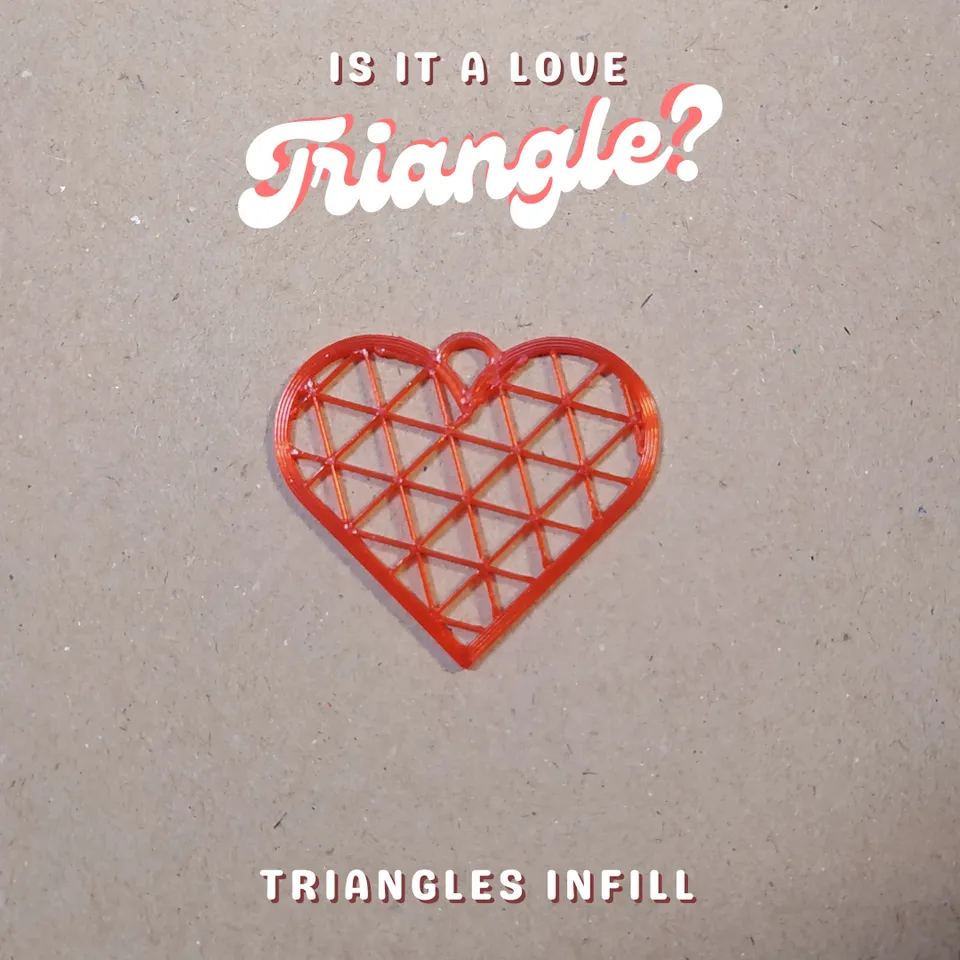 Infill heart earring by Aleksi | Download free STL model | Printables.com