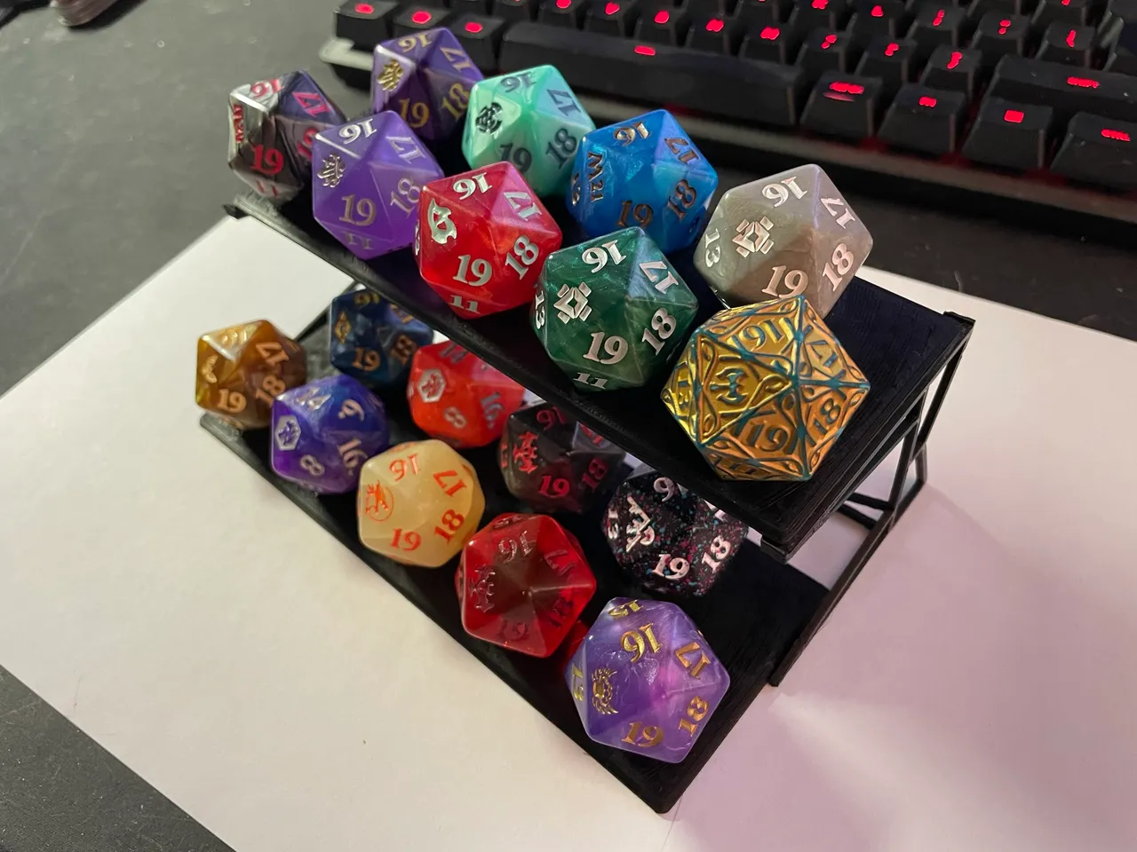 D20 collection display tray by DonKaktus | Download free STL model ...