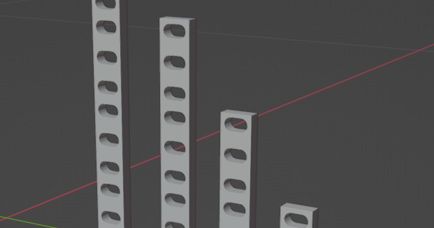 U1-U4 Rack 19" Screw holes by Jakub Trzciński | Download free STL model ...