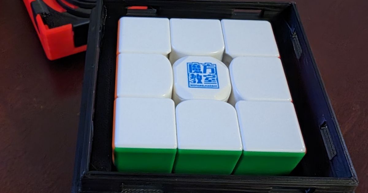 Rubik's Cube Twist Lock Box Base by TekoXVI | Download free STL model ...