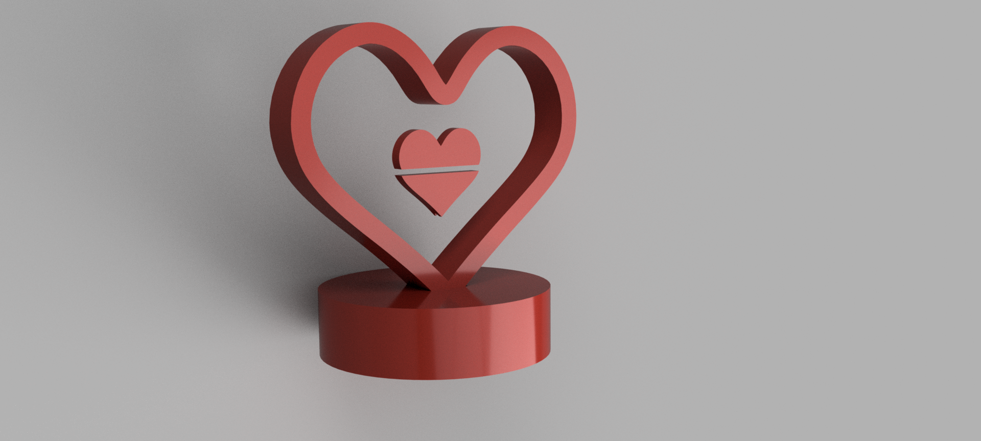 luminous heart love by Les impressions D'ega | Download free STL model ...