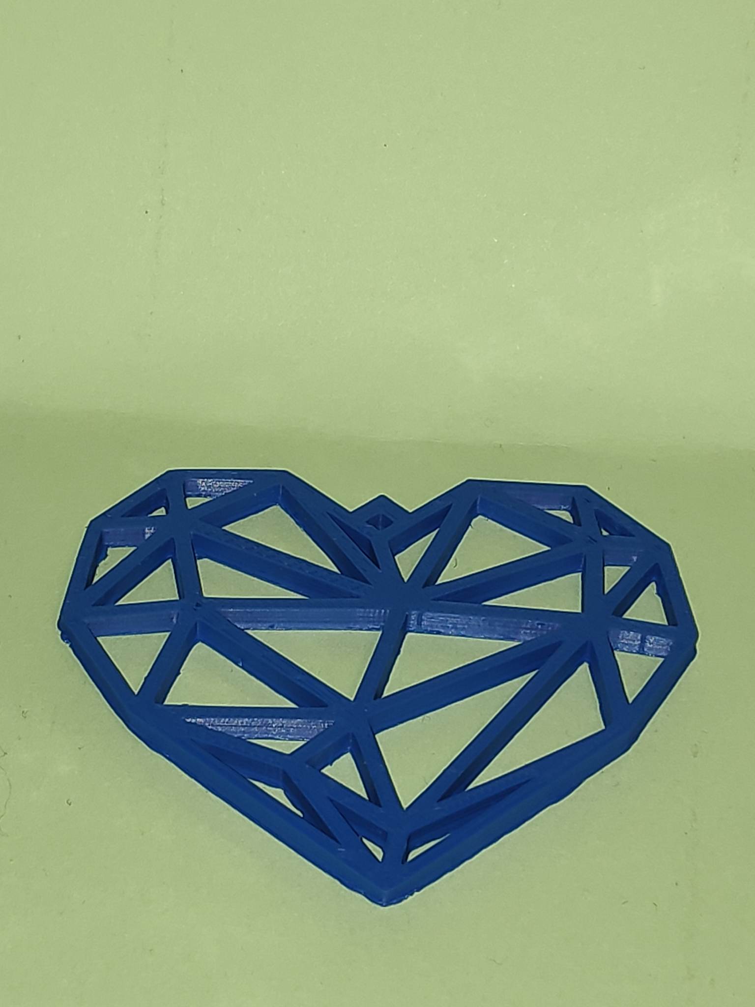 GEOMETRIC HEART KEYCHAIN by MV Prints | Download free STL model ...