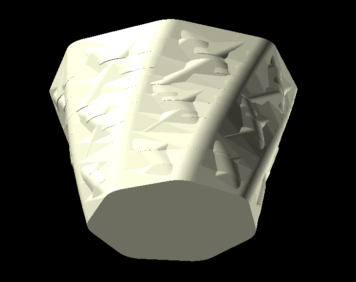 Cache Pot Twisted, Heptagonal, Parametric by creadaptive | Download ...