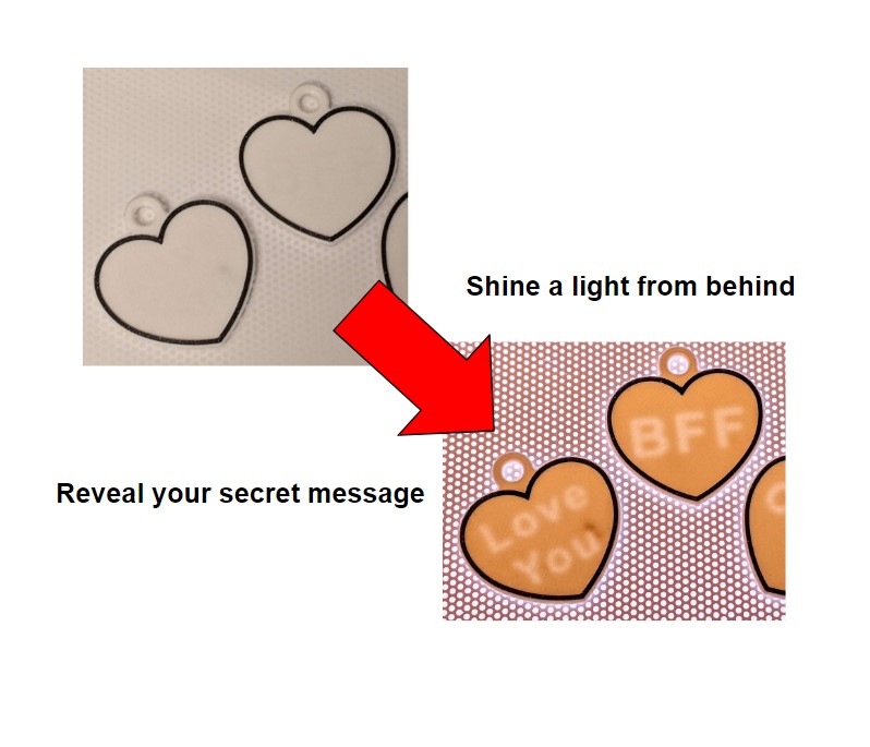 Secret Message Heart Charm by Lothar Creative Design | Download free ...