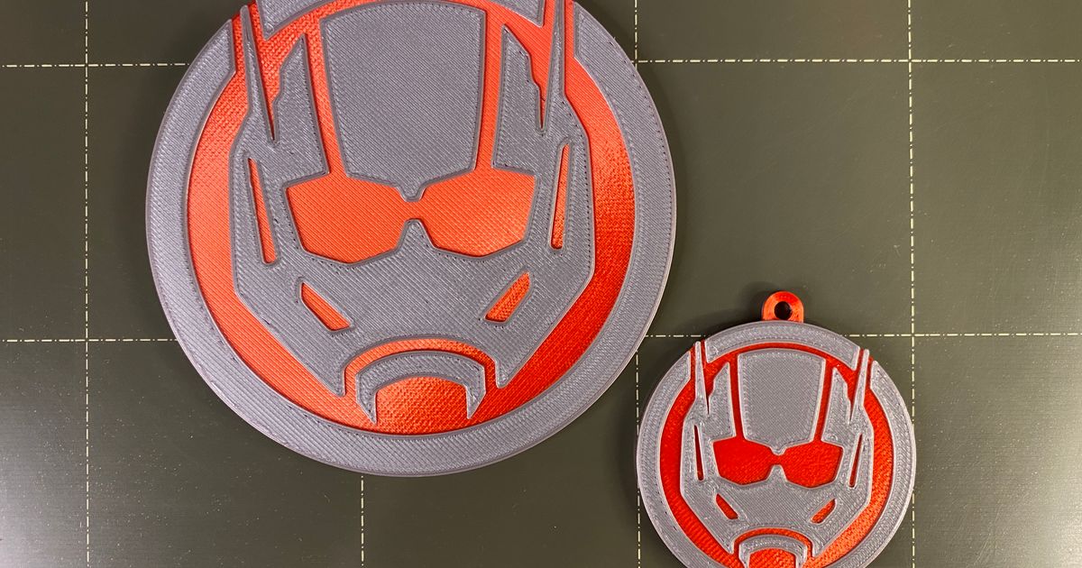 Ant-Man Keychain and Coaster by nerdyviews | Download free STL model ...