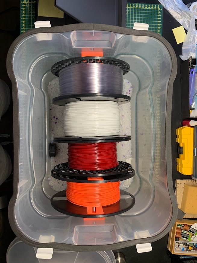 Dry Box Spool Holder - 8mm bar - 2 types by EduOzzy | Download free STL ...