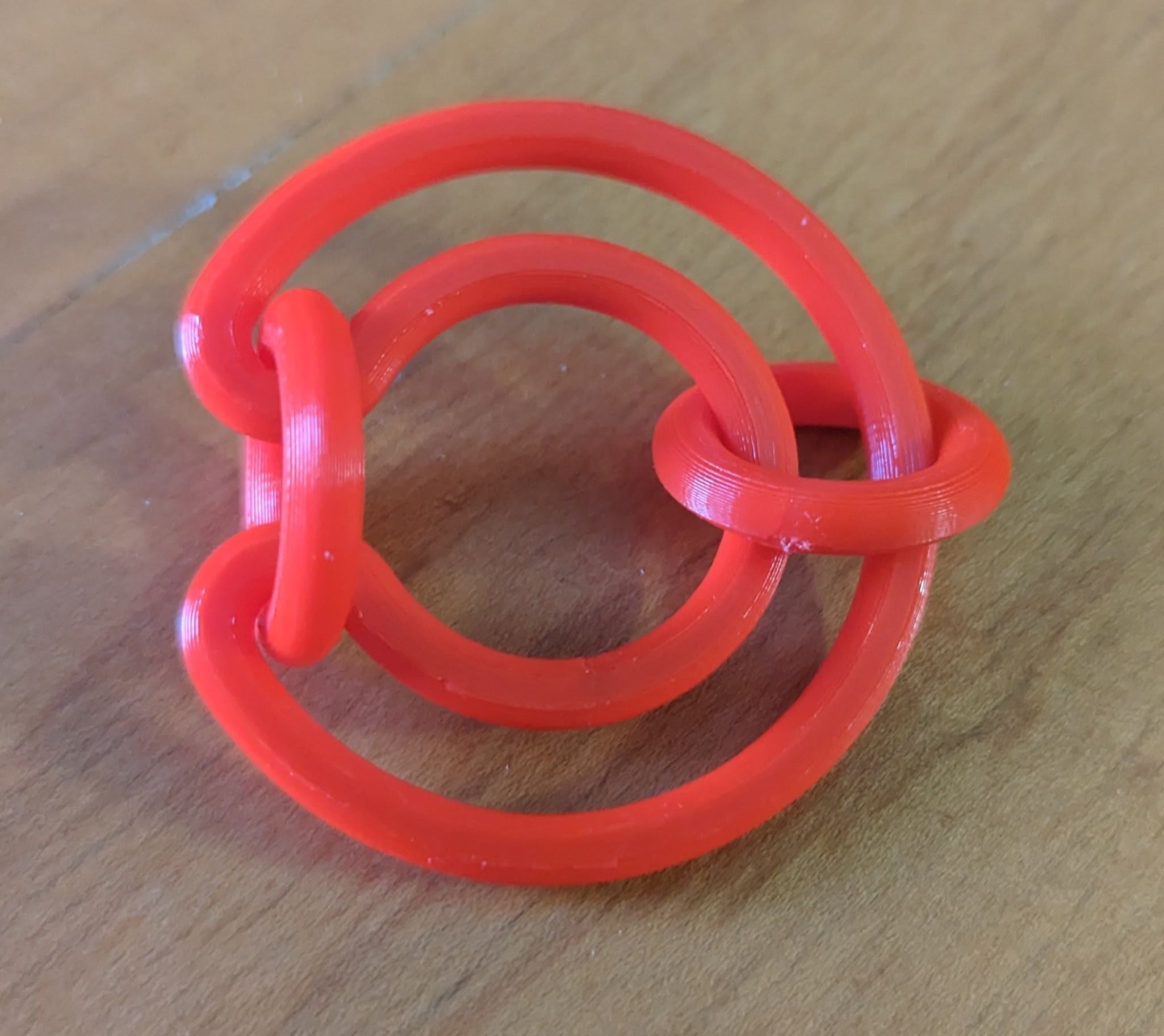 Borromean Rings Algebraic Link By Bramp Download Free Stl Model