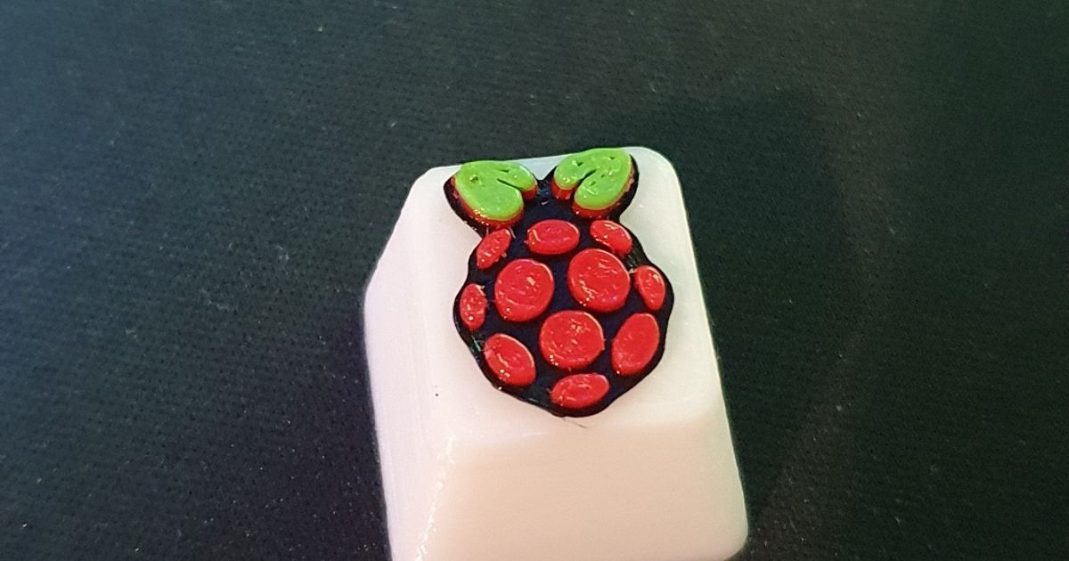 Raspberry Pi Keycap by 3DLada | Download free STL model | Printables.com
