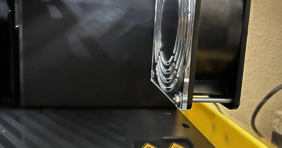 Holes for 120mm fan to Bambu Lab P1P ARC enclosure by SlavaSlenin ...