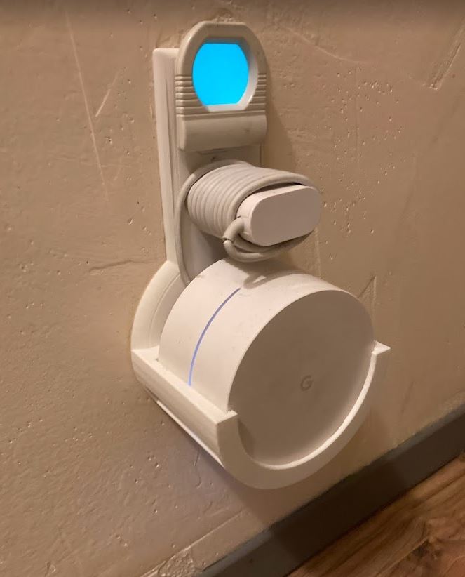 Google Wifi Router Holder Outlet Cover by BERGHE | Download free STL ...
