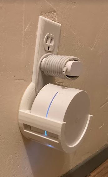 Google Wifi Router Holder Outlet Cover by BERGHE | Download free STL ...