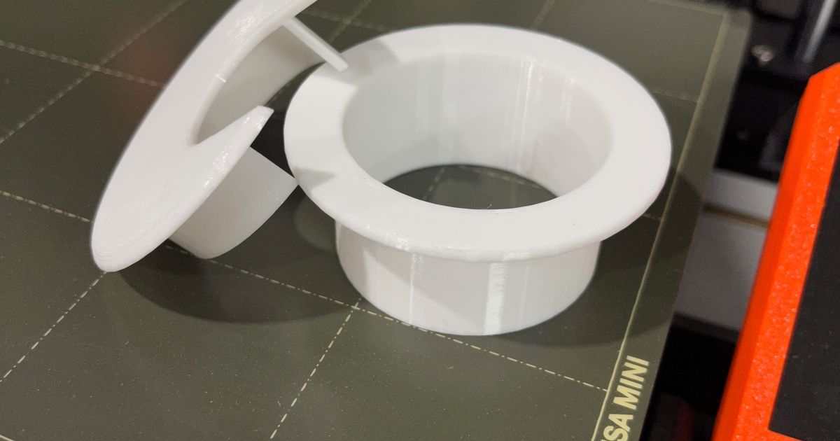 Desk hole cable managament by mickomicko | Download free STL model ...