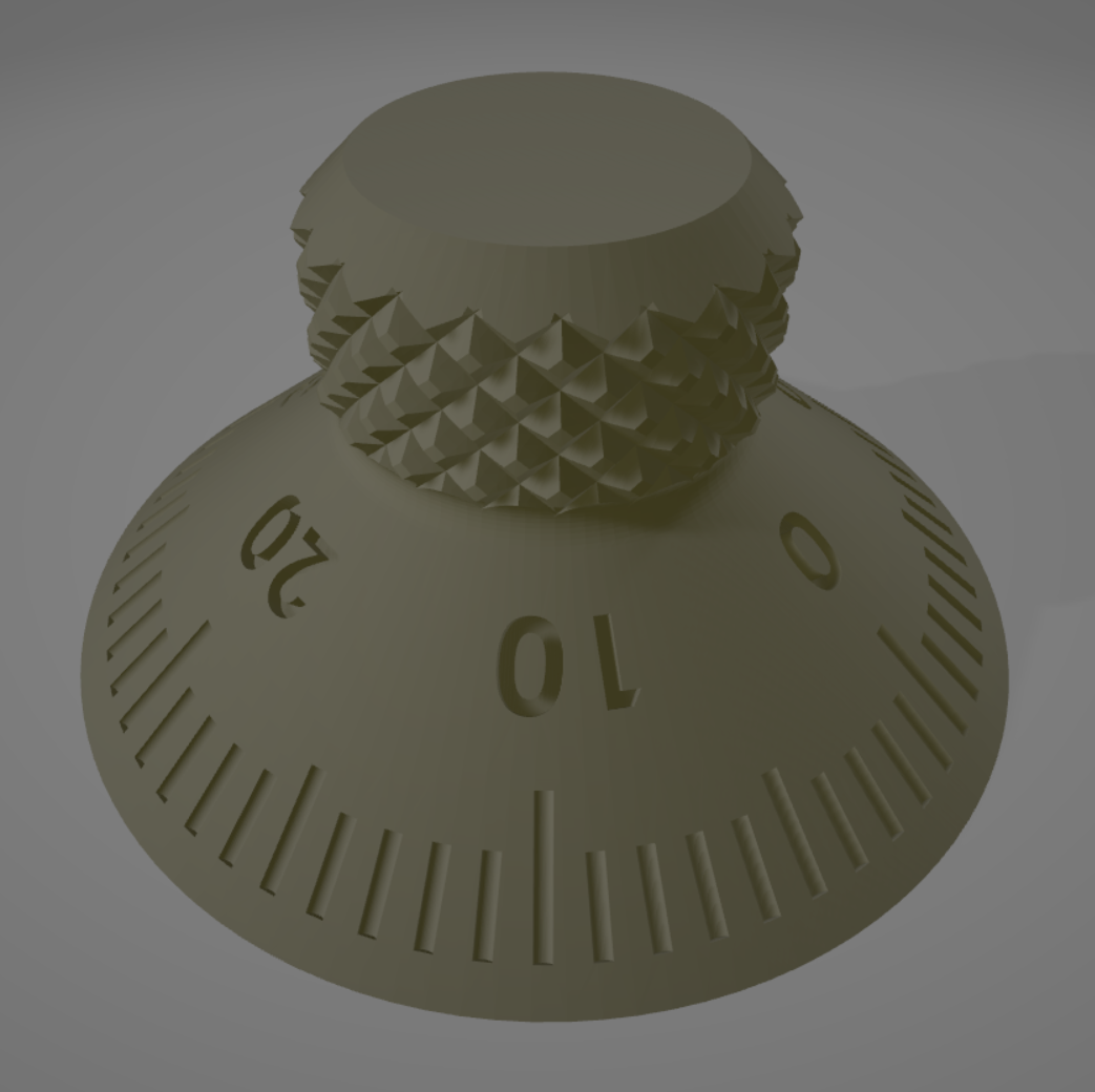 Safe Dial with additional middle marks by Mikael | Download free STL ...