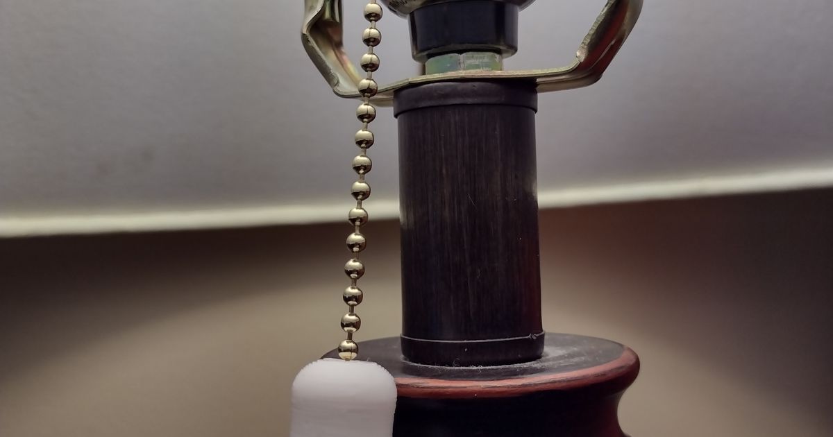 Lamp Chain Pull by southbaygsr | Download free STL model | Printables.com