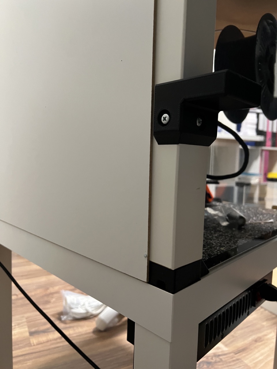 Prusa i3 MK3s/+ black PSU holder for IKEA Lack enclosure tower by Aart ...
