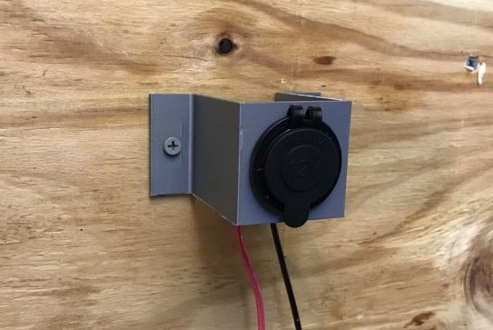 12V Cigarette Lighter Socket Mount by Simple3D | Download free STL ...