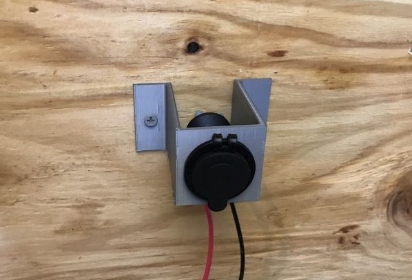 12V Cigarette Lighter Socket Mount by Simple3D | Download free STL ...