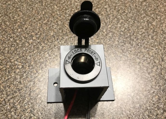 12V Cigarette Lighter Socket Mount by Simple3D | Download free STL ...