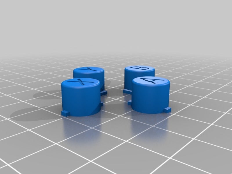 Buttons ABXY for gamepad by bargoraj90 | Download free STL model ...