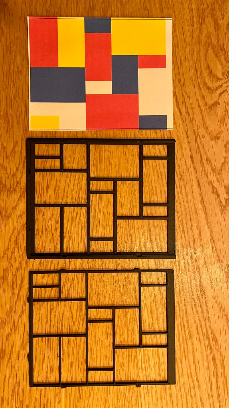 Mondrian Lamp with paper panes and mains voltage by faw3b | Download ...
