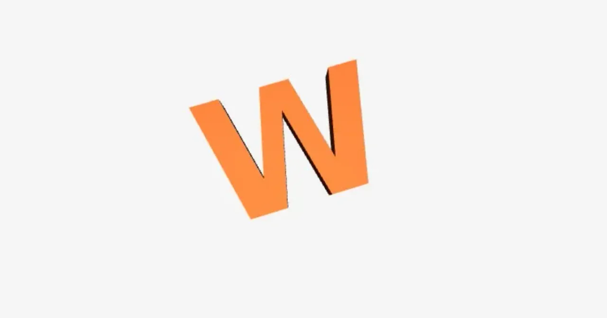 Alphabet Letter W by Thibaud Chrun | Download free STL model ...