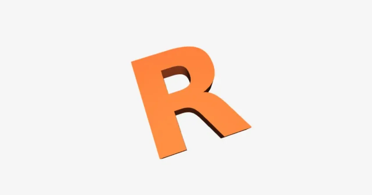 Alphabet Letter R by Thibaud Chrun | Download free STL model ...