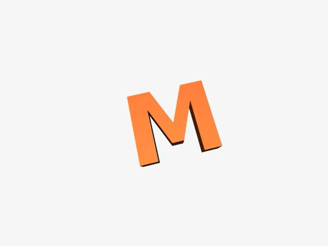 Alphabet Letter M by Thibaud Chrun | Download free STL model ...
