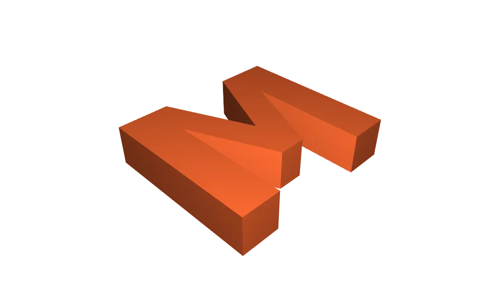 Alphabet Letter M by Thibaud Chrun | Download free STL model ...