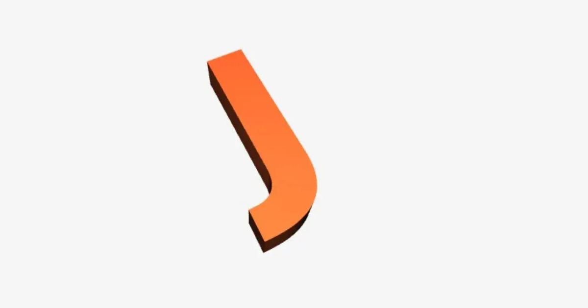 Alphabet Letter J by Thibaud Chrun | Download free STL model ...