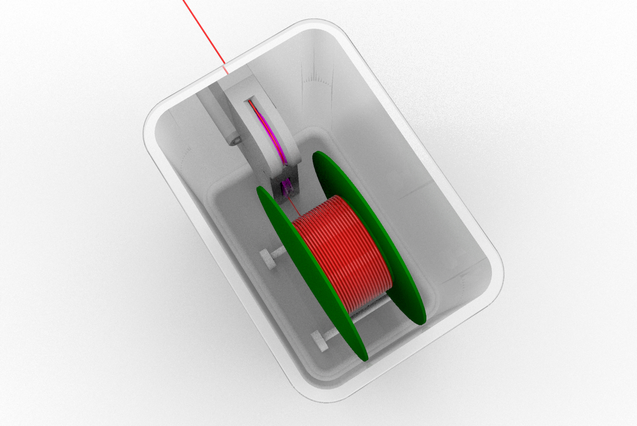 MMU2 filament buffer and spool within an Ikea drybox 365+ 10.6liter ...