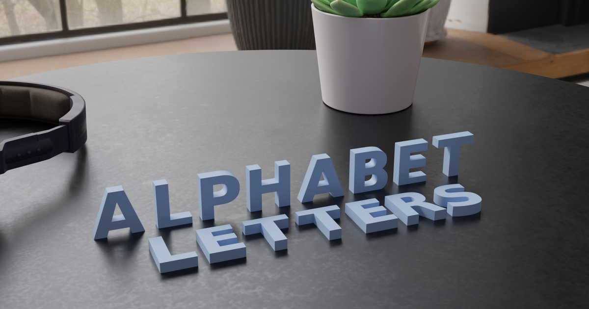 Alphabet Letter A by Thibaud Chrun | Download free STL model ...