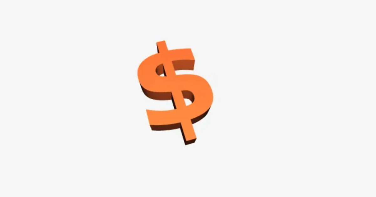 Alphabet Sign $ by Thibaud Chrun | Download free STL model | Printables.com