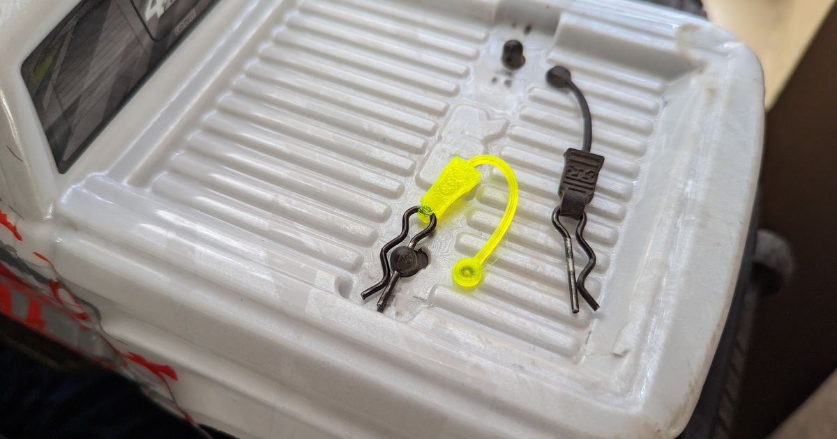 ARRMA Syle Retainer Clip RC Car Shell by Qrome | Download free STL ...