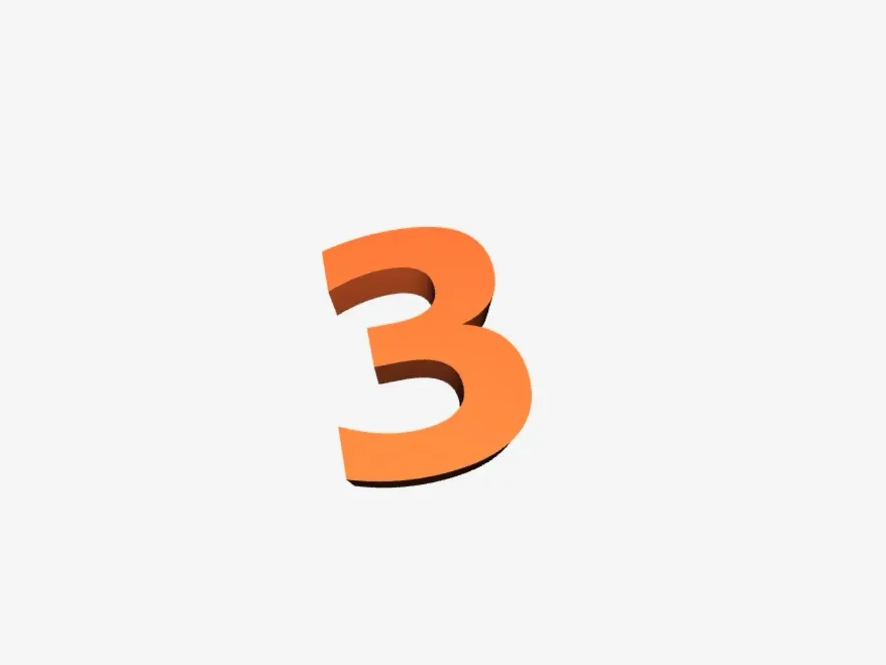 Alphabet Number 3 by Thibaud Chrun | Download free STL model ...