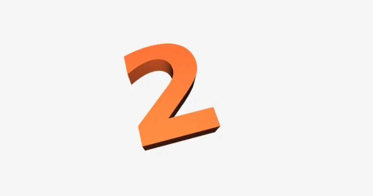 Alphabet Number 2 By Thibaud Chrun Download Free STL Model