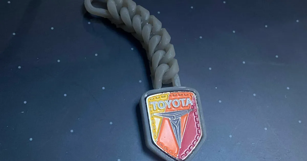 Franco Keychain (Retro Toyota Pin) by amzoo | Download free STL model ...